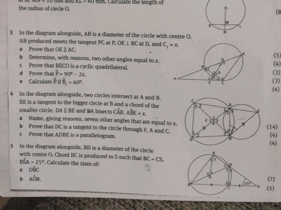3. In the diagram alongside, AB is a | StudyX