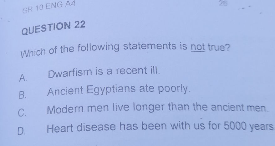 Which of the following statements is not | StudyX