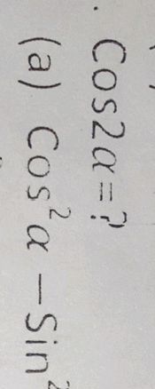 Double Angle Formula for Cosine | StudyX