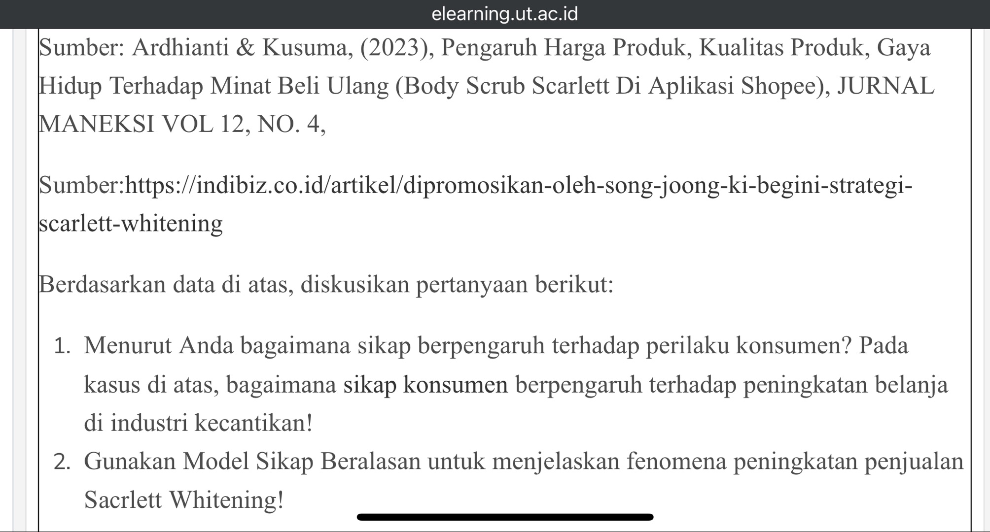 Berdasarkan data di atas, diskusikan | StudyX