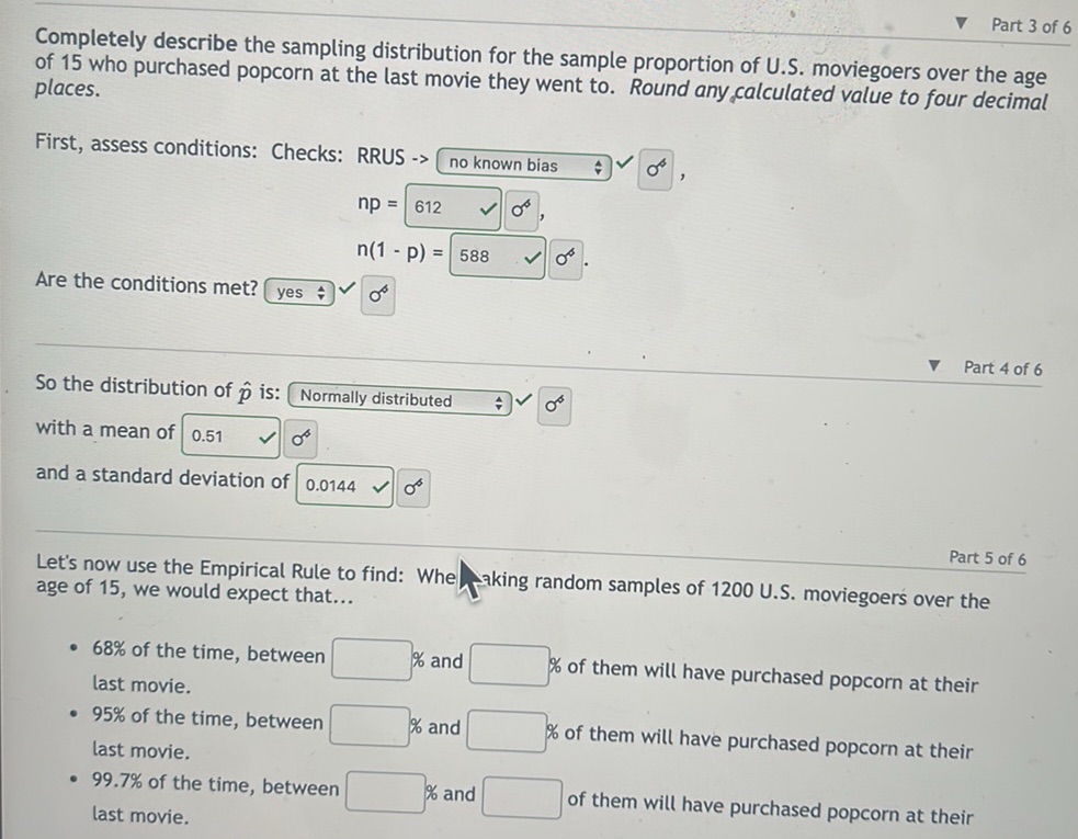 Completely describe the sampling | StudyX