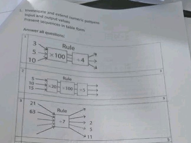 1. Investigate and extend numeric patterns | StudyX