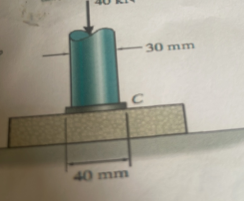 The image shows a diagram of a structure | StudyX