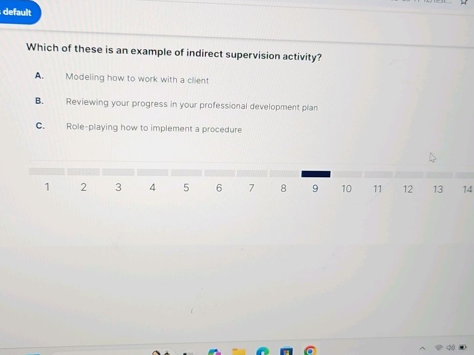 Which of these is an example of indirect | StudyX