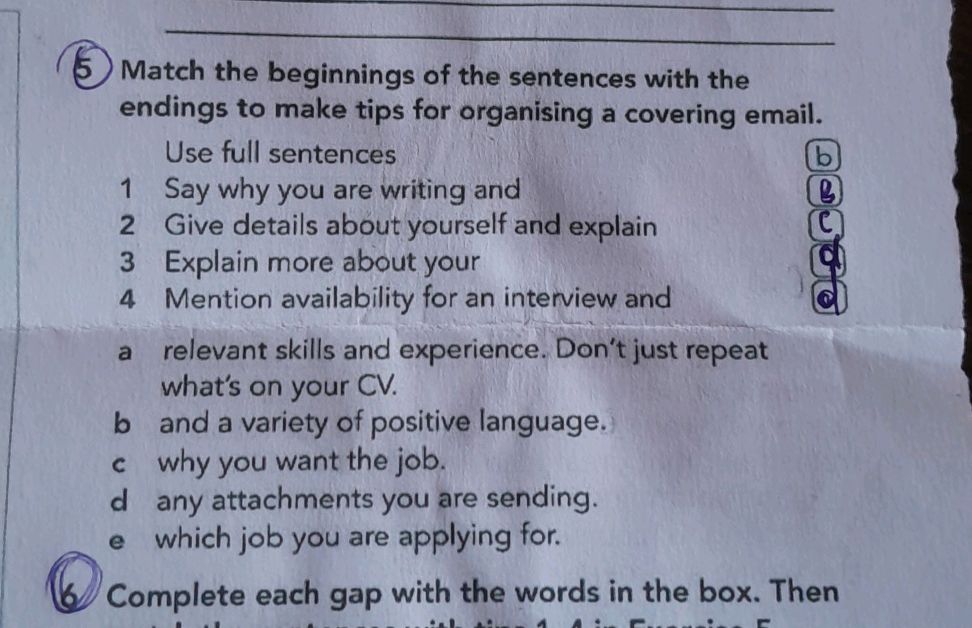 Match the beginnings of the sentences with | StudyX