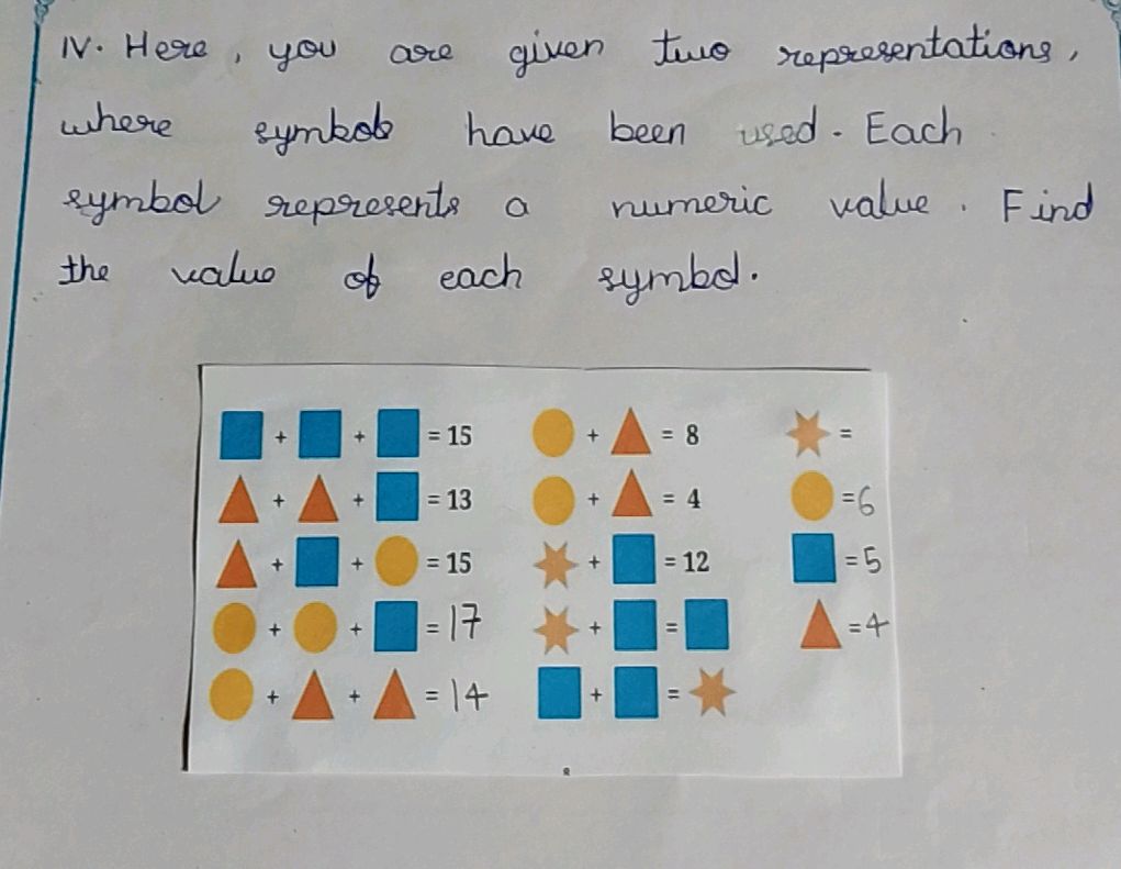 IV. Here, you are given two representations, | StudyX