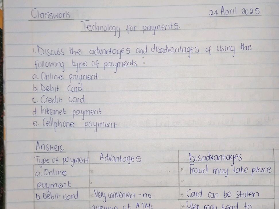 Discuss the advantages and disadvantages of | StudyX
