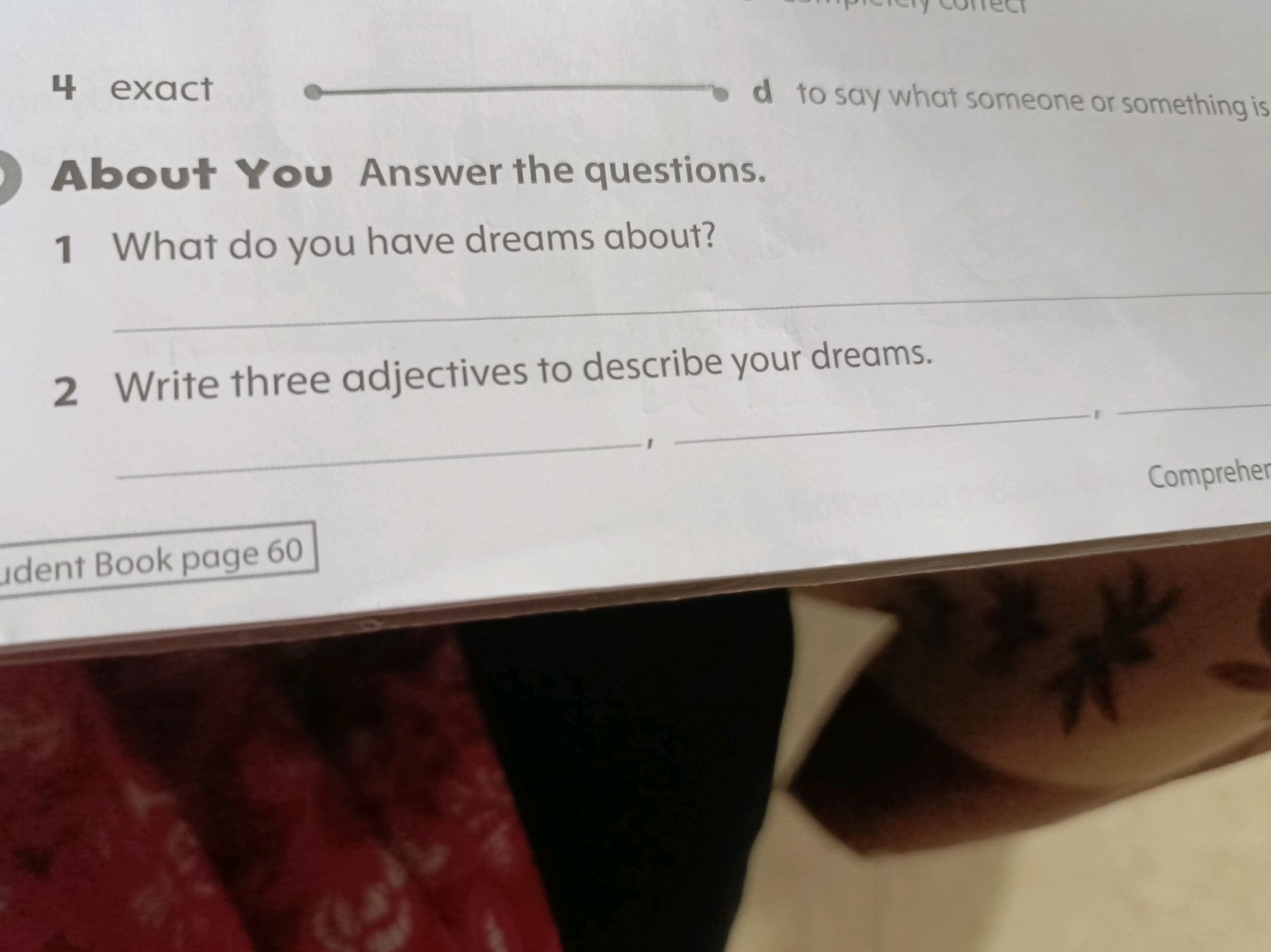 About You Answer the questions. 1 What do | StudyX