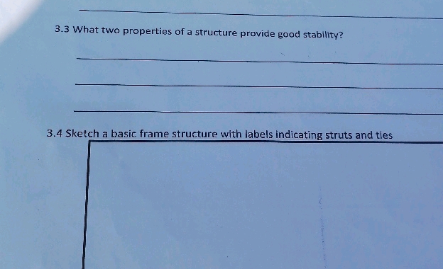 3.3 What two properties of a structure | StudyX