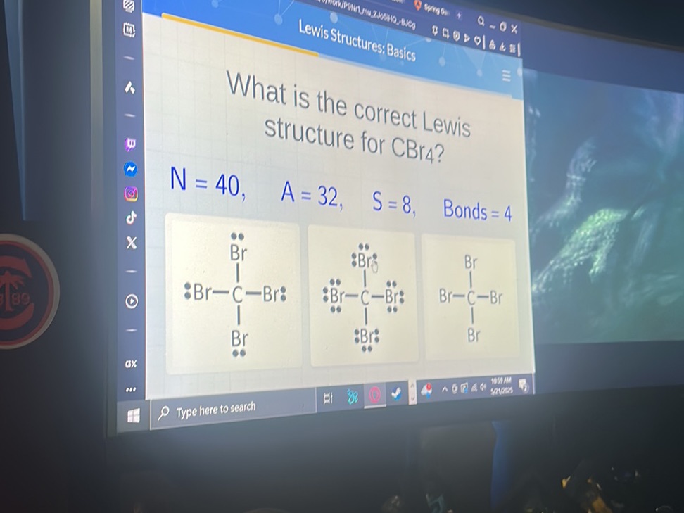 What is the correct Lewis structure for | StudyX