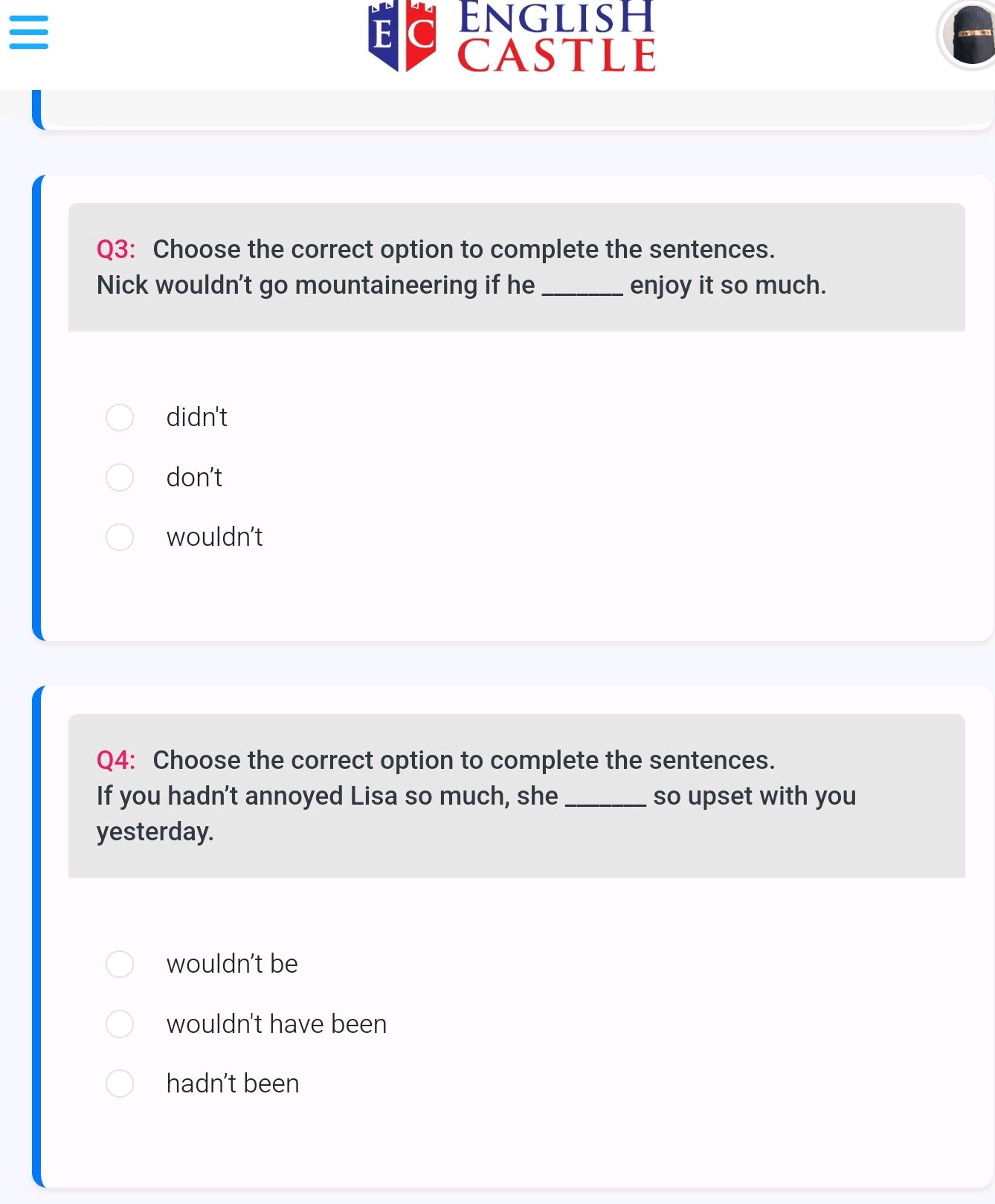 Q3: Choose the correct option to complete | StudyX