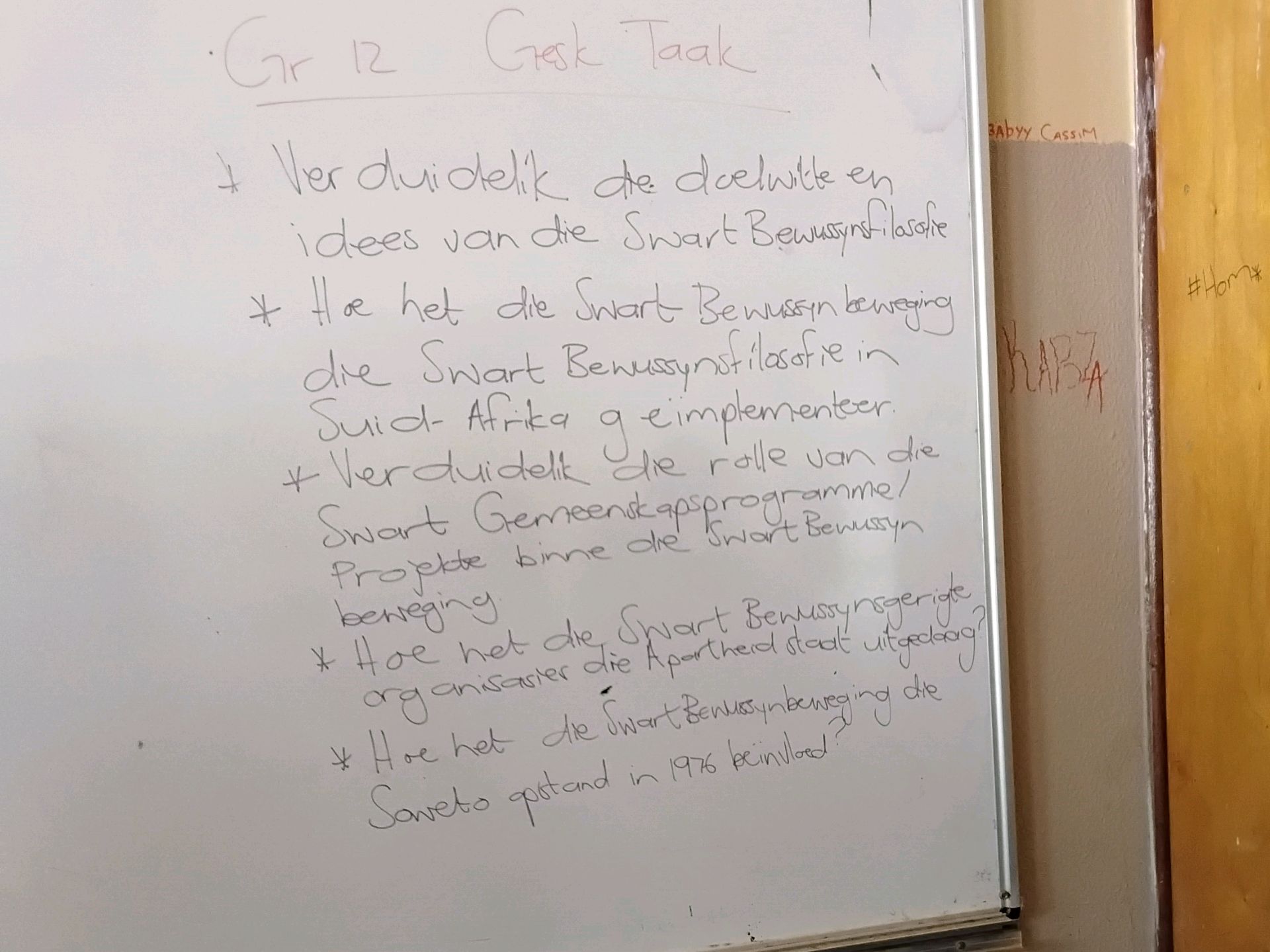 - Gr 12 Gesk Taak Babyy CassiM * Ver | StudyX