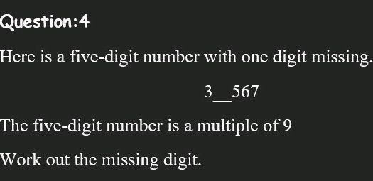 Question: 4 Here is a five-digit number | StudyX