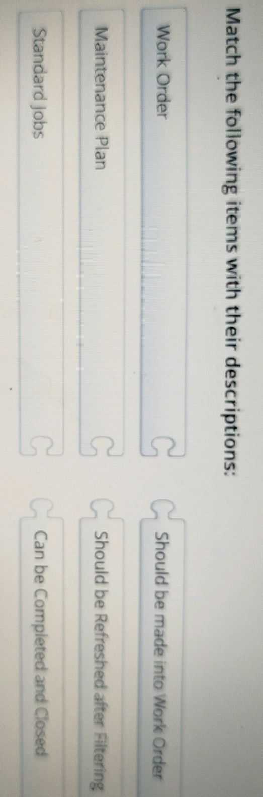 Match the following items with their | StudyX