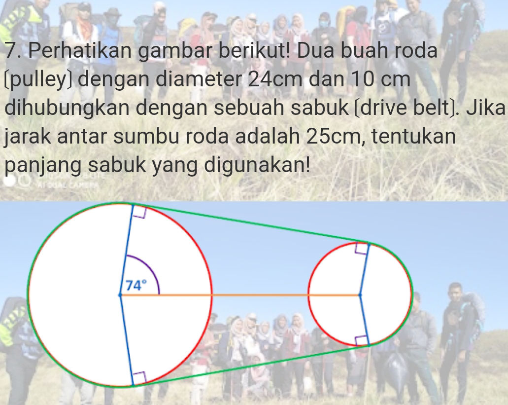 7. Perhatikan gambar berikut! Dua buah roda | StudyX