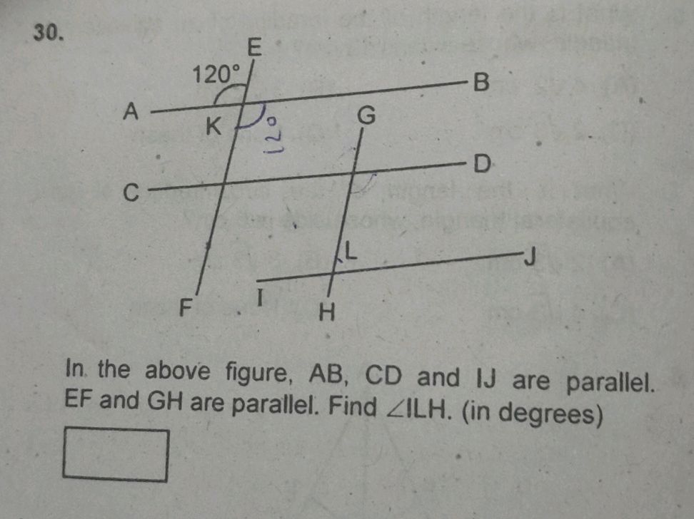 In the above figure, AB, CD and IJ are | StudyX