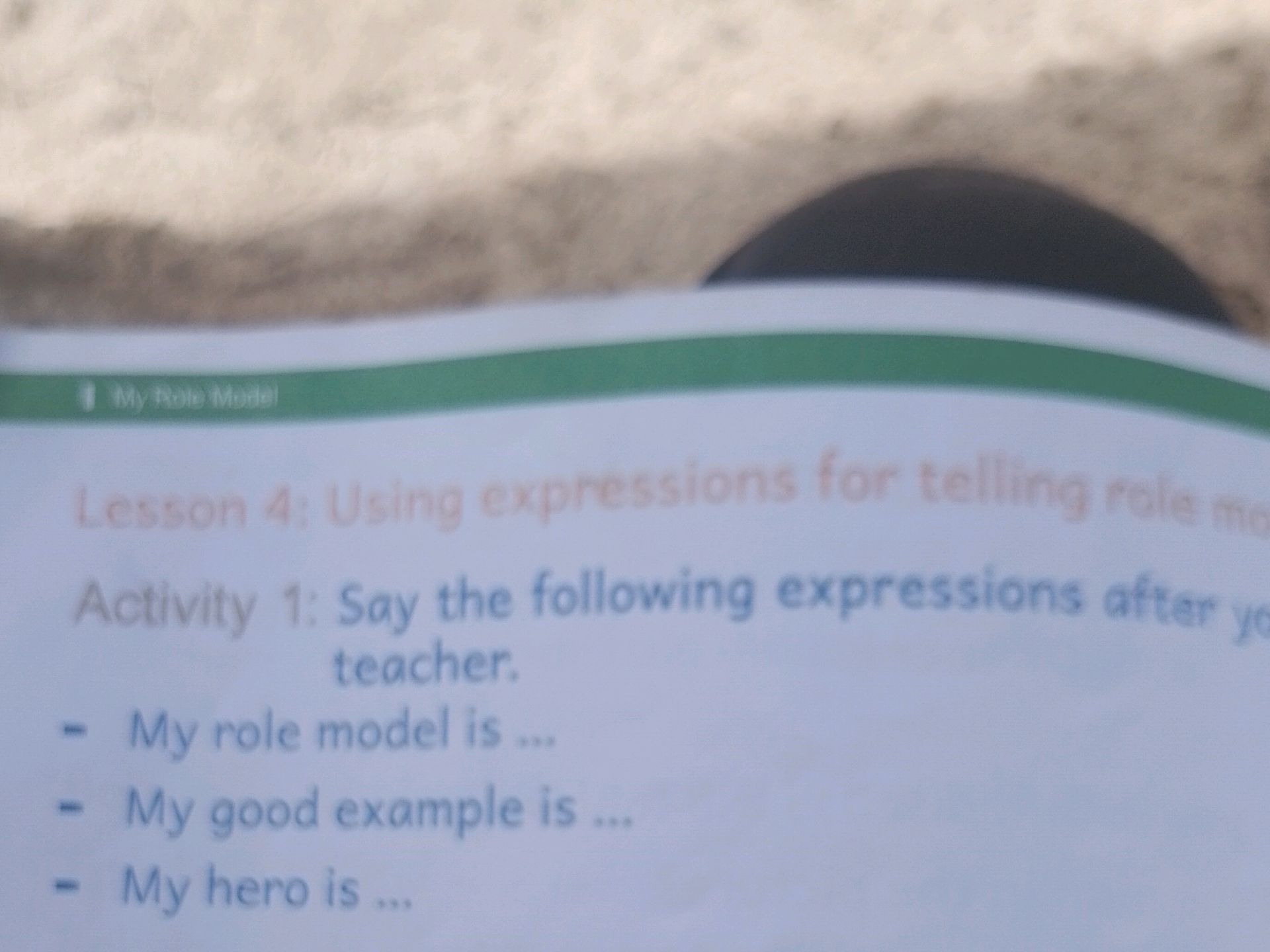 Activity 1: Say the following expressions | StudyX