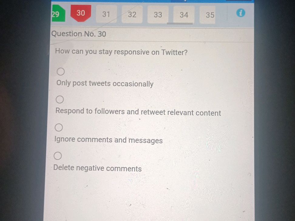 Question No. 30 How can you stay responsive | StudyX