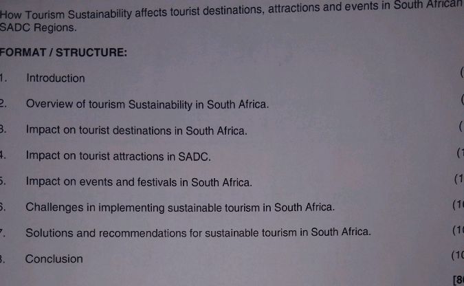 How Tourism Sustainability affects tourist | StudyX