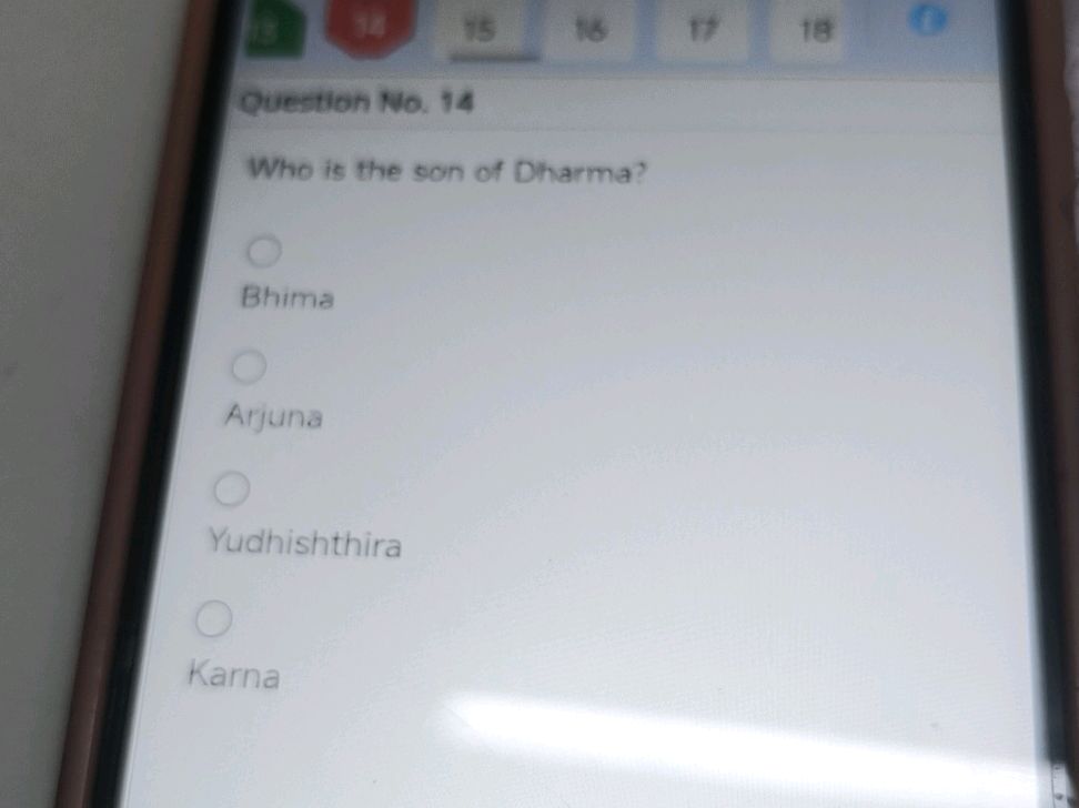 Question No. 14 Who is the son of Dharma? | StudyX