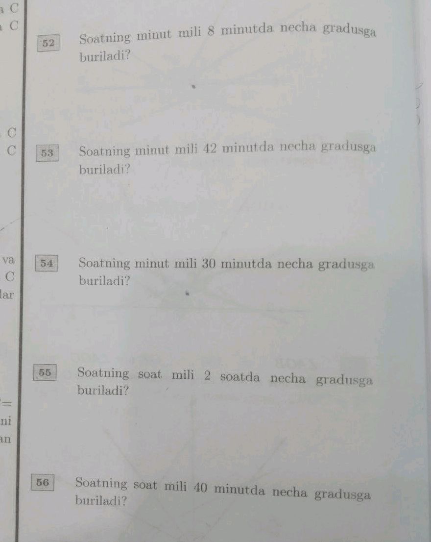 52 Soatning minut mili 8 minutda necha | StudyX