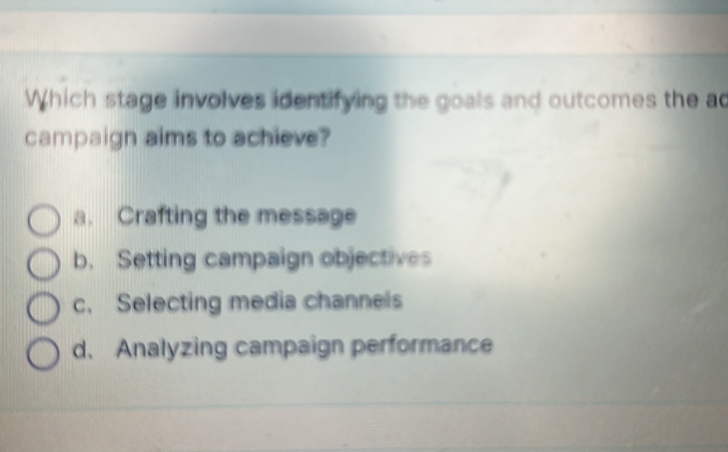 Which stage involves identifying the goals | StudyX