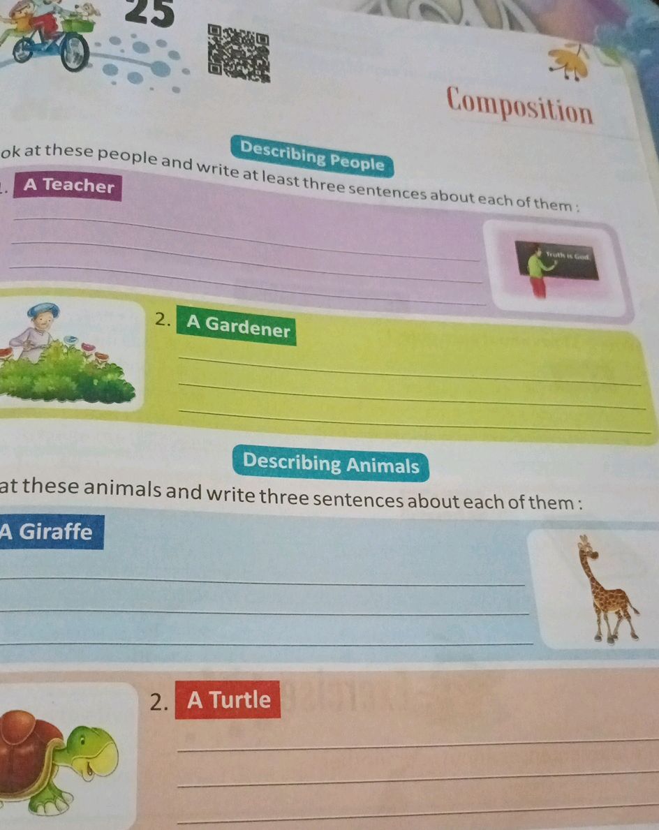 Look at these people and write at least | StudyX