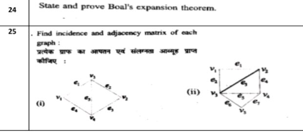 Find incidence and adjacency matrix of each | StudyX