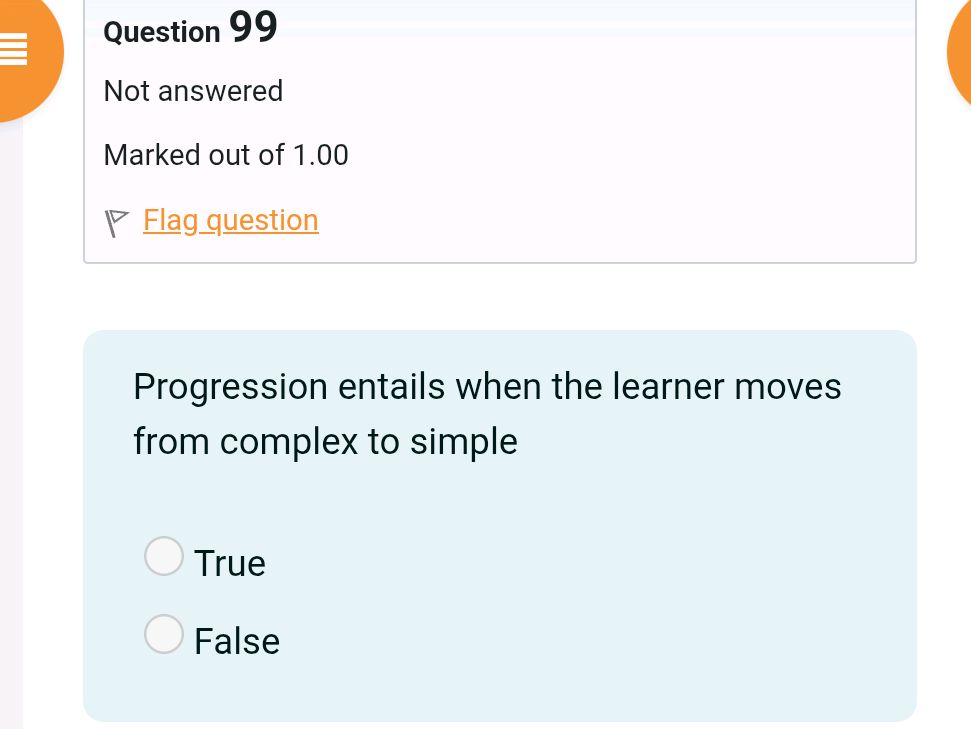 Progression entails when the learner moves | StudyX