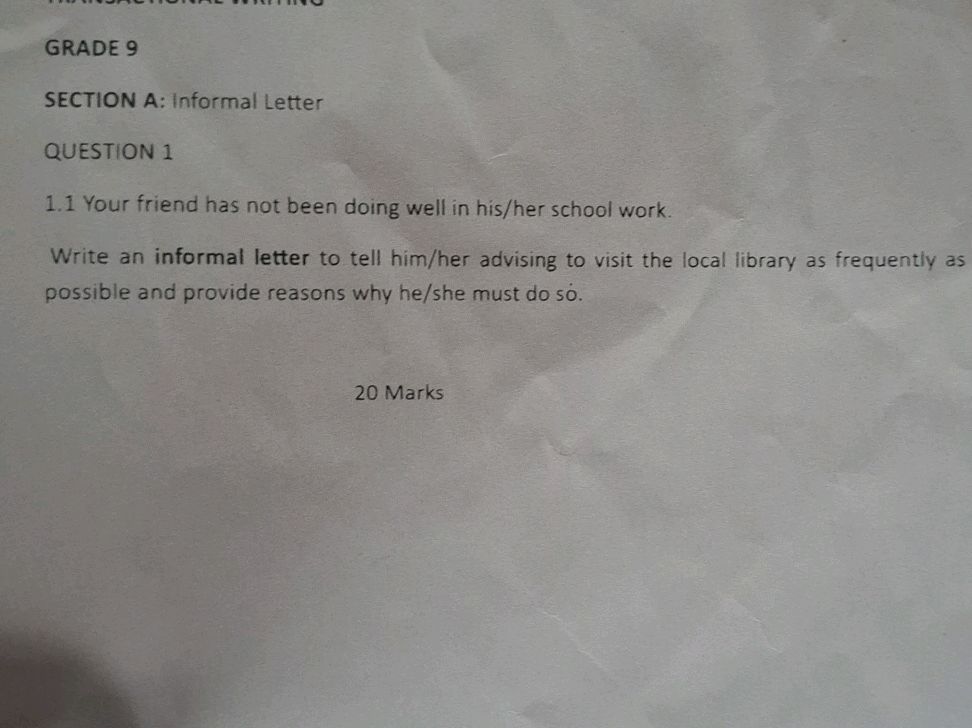 1.1 Your friend has not been doing well in | StudyX