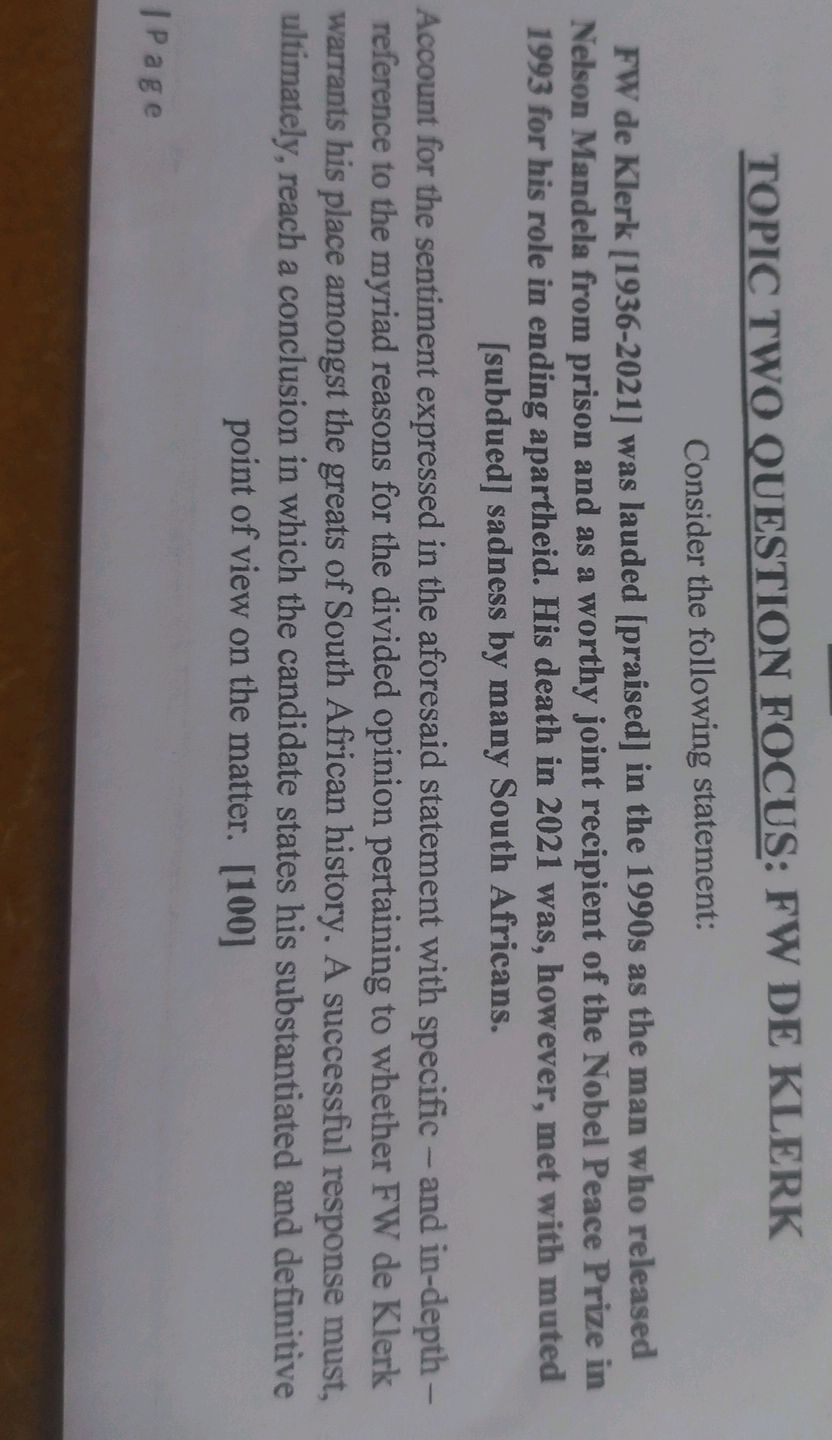 Consider the following statement: FW de | StudyX