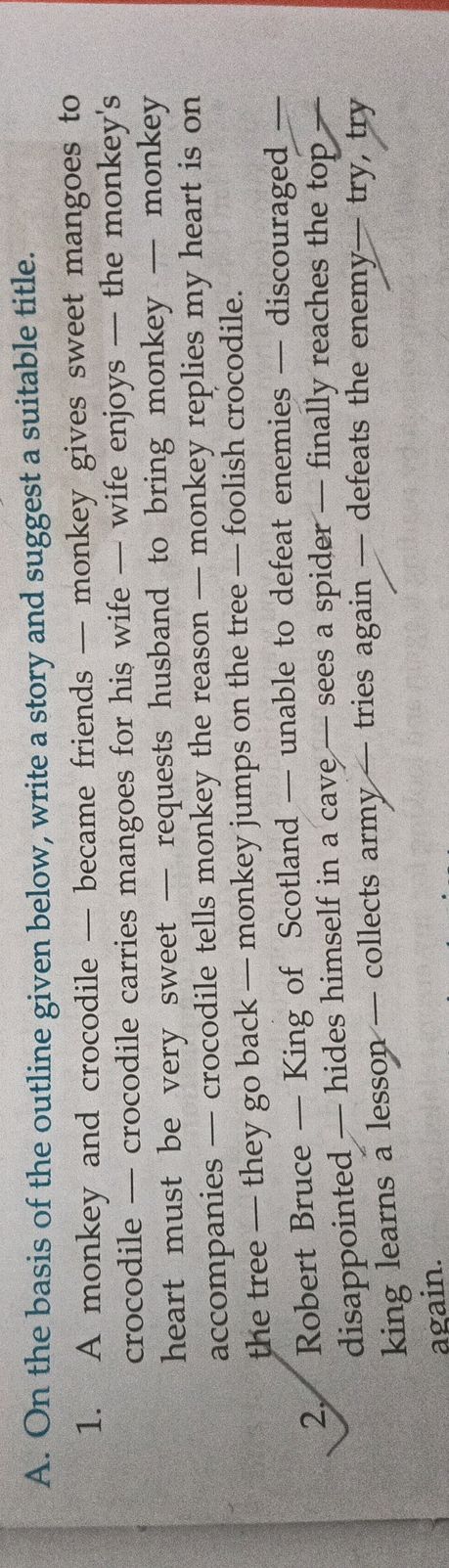 A. On the basis of the outline given below, | StudyX