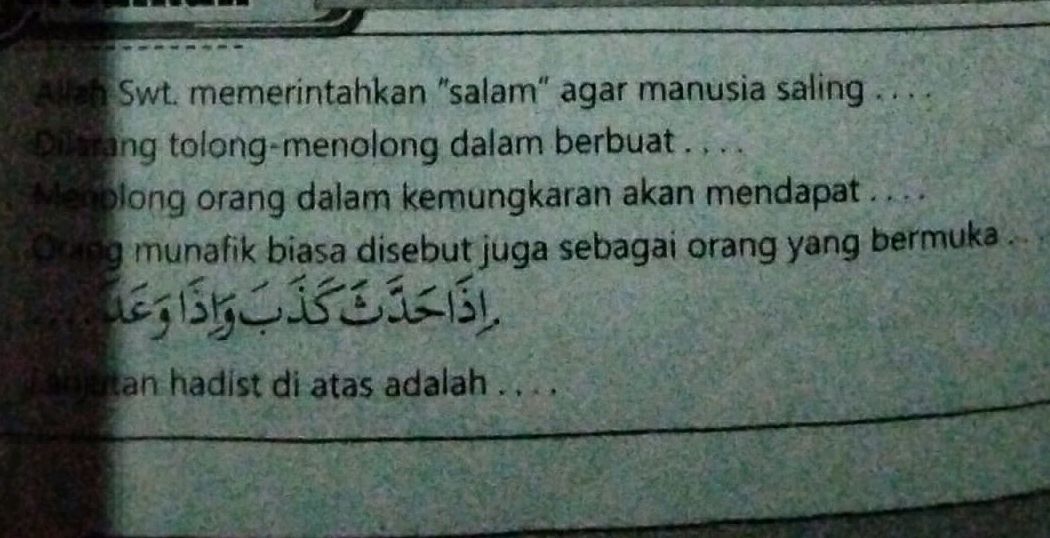 Allah Swt. memerintahkan "salam" agar | StudyX