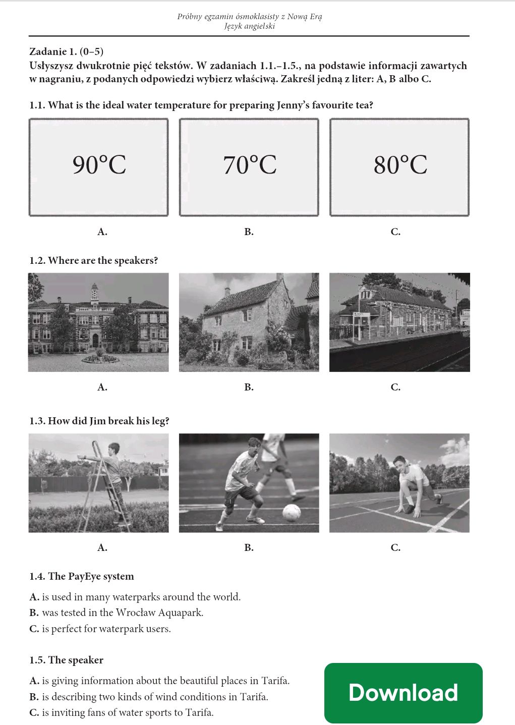 1.1. What is the ideal water temperature for | StudyX