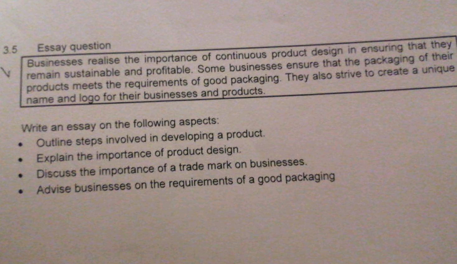 Write an essay on the following aspects: * | StudyX