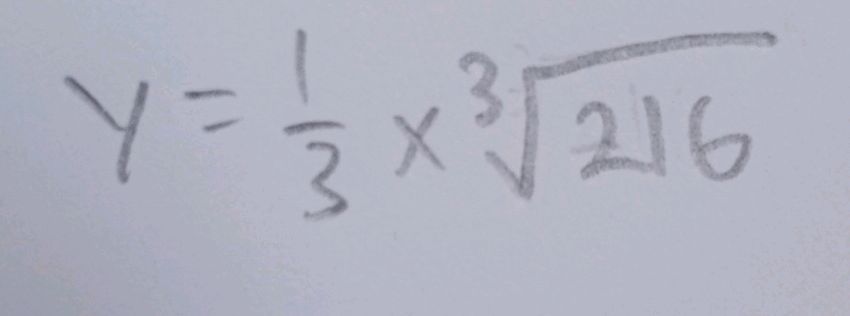 Calculate Cube Root of 216 | StudyX