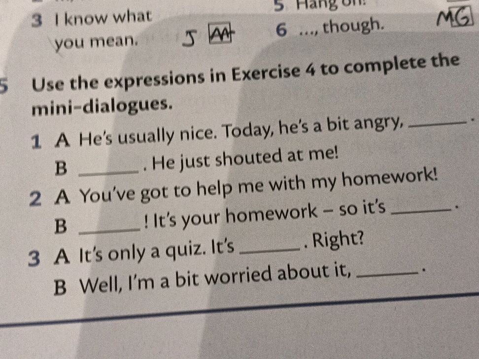Use the expressions in Exercise 4 to | StudyX