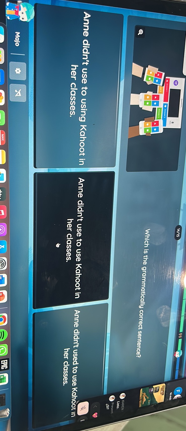 Which is the grammatically correct sentence? | StudyX