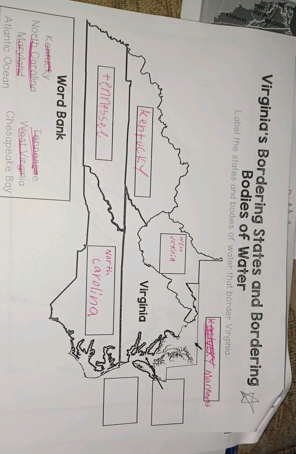 Virginia's Bordering States and Bordering | StudyX