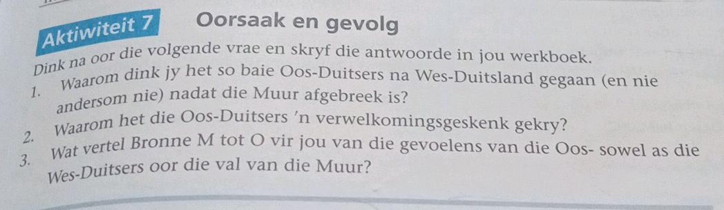 1. Waarom dink jy het so baie Oos-Duitsers | StudyX