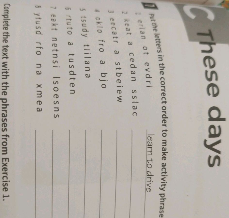 Put the letters in the correct order to make | StudyX