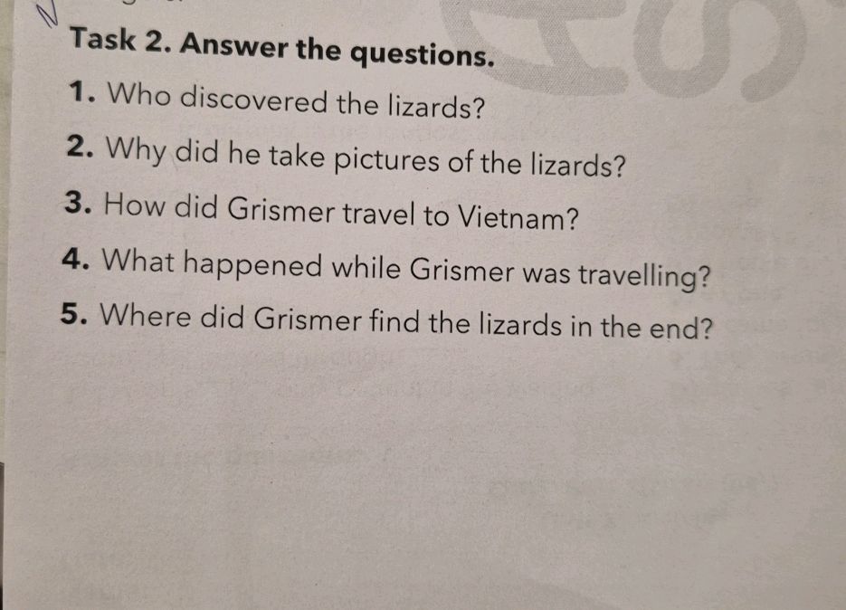 Task 2. Answer the questions. 1. Who | StudyX