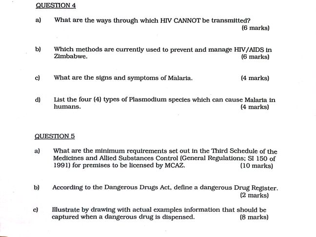 QUESTION 4 a) What are the ways through | StudyX