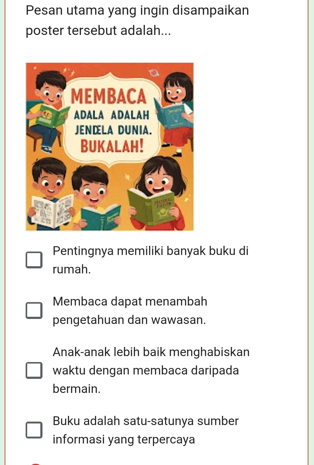 Pesan utama yang ingin disampaikan poster | StudyX