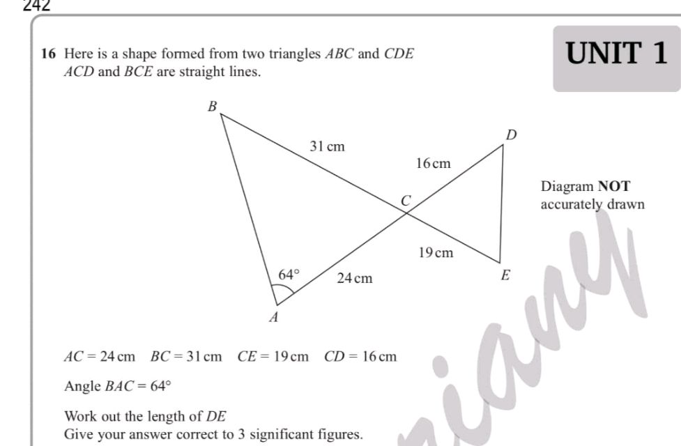 16 Here is a shape formed from two triangles | StudyX