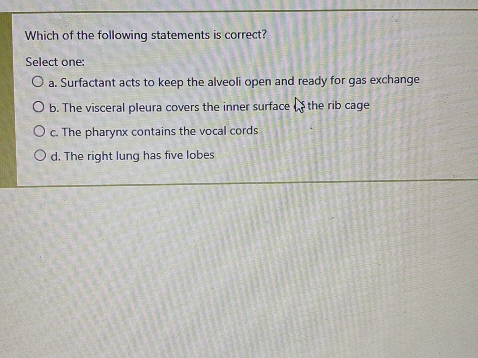 Which of the following statements is | StudyX