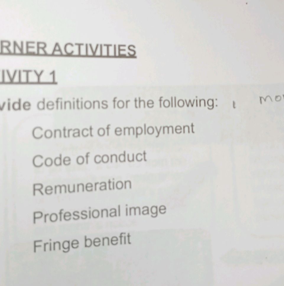 Provide definitions for the following: | StudyX