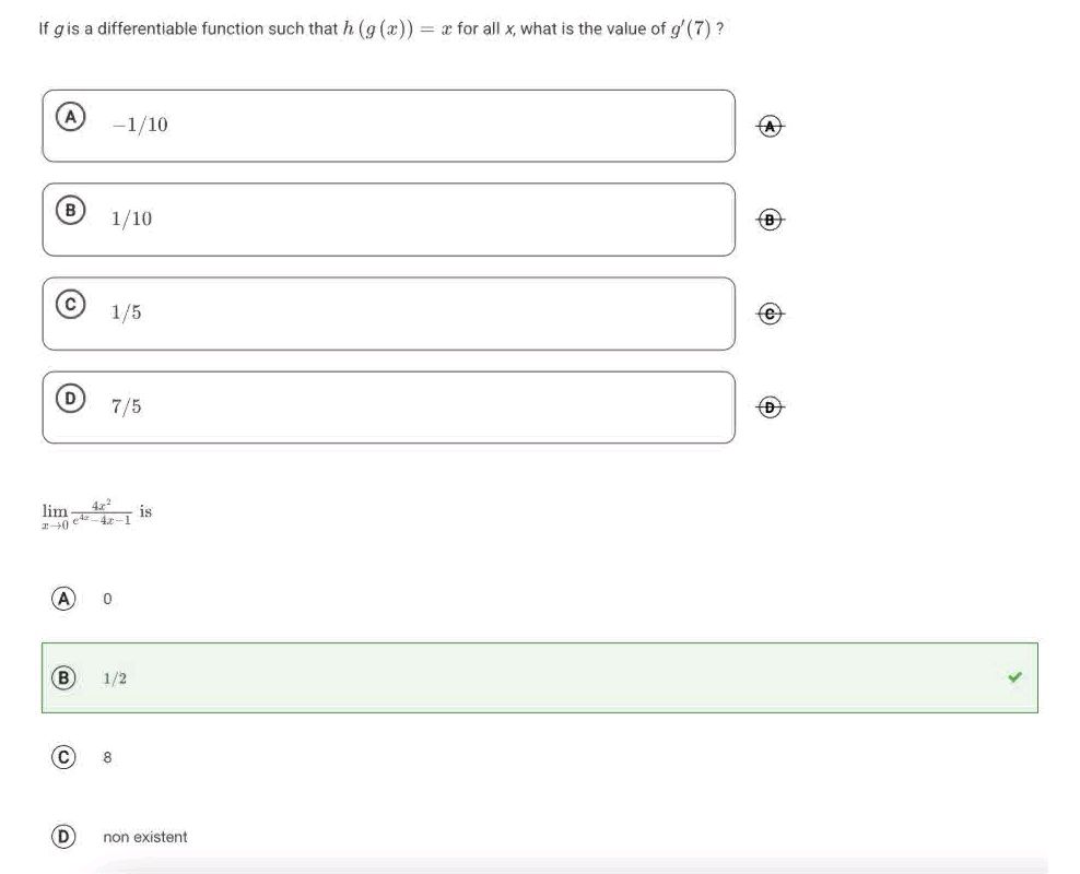 If g is a differentiable function such that | StudyX