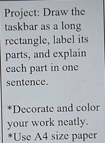 Project: Draw the taskbar as a long | StudyX