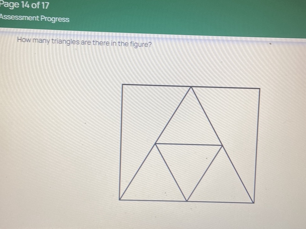 How many triangles are there in the figure? | StudyX